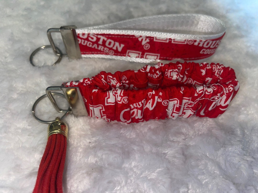 University of Houston Cougars Scrunchie Elastic Wrist Key FOB Keychain ...