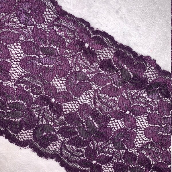 Purple Lace Fabric - Etsy
