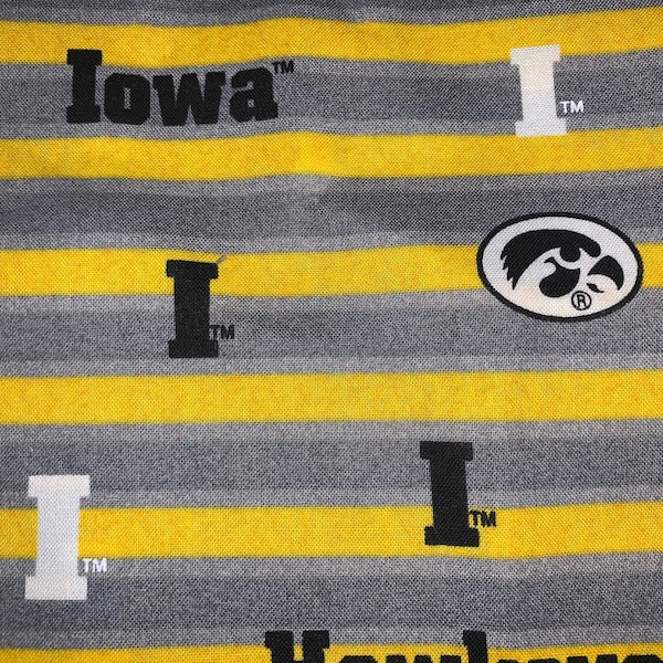 University of Iowa Fabric - Etsy