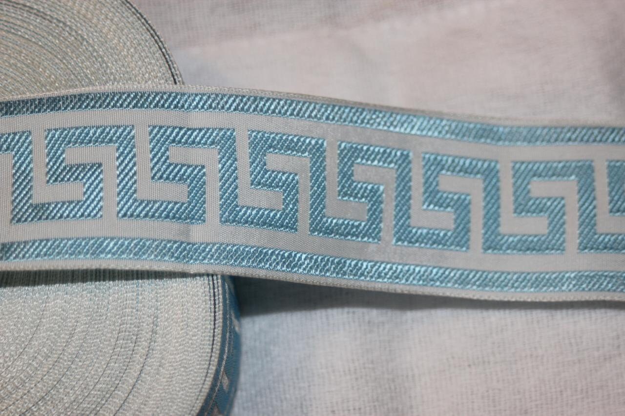 7.75 yards woven jacquard ribbon Trim Aztec Design Purple white ombre ...