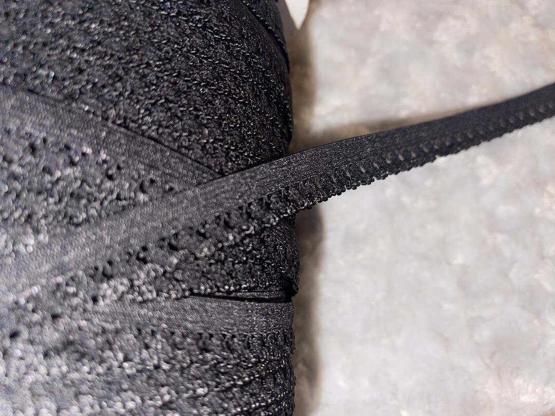 BLACK PICOT Edged Loop Stretch Doll Craft Elastic 1/2" Inch - Etsy