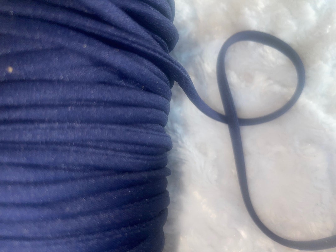 10 Yards Navy Blue Spaghetti Strap Tube Tubular Hollow POLY - Etsy