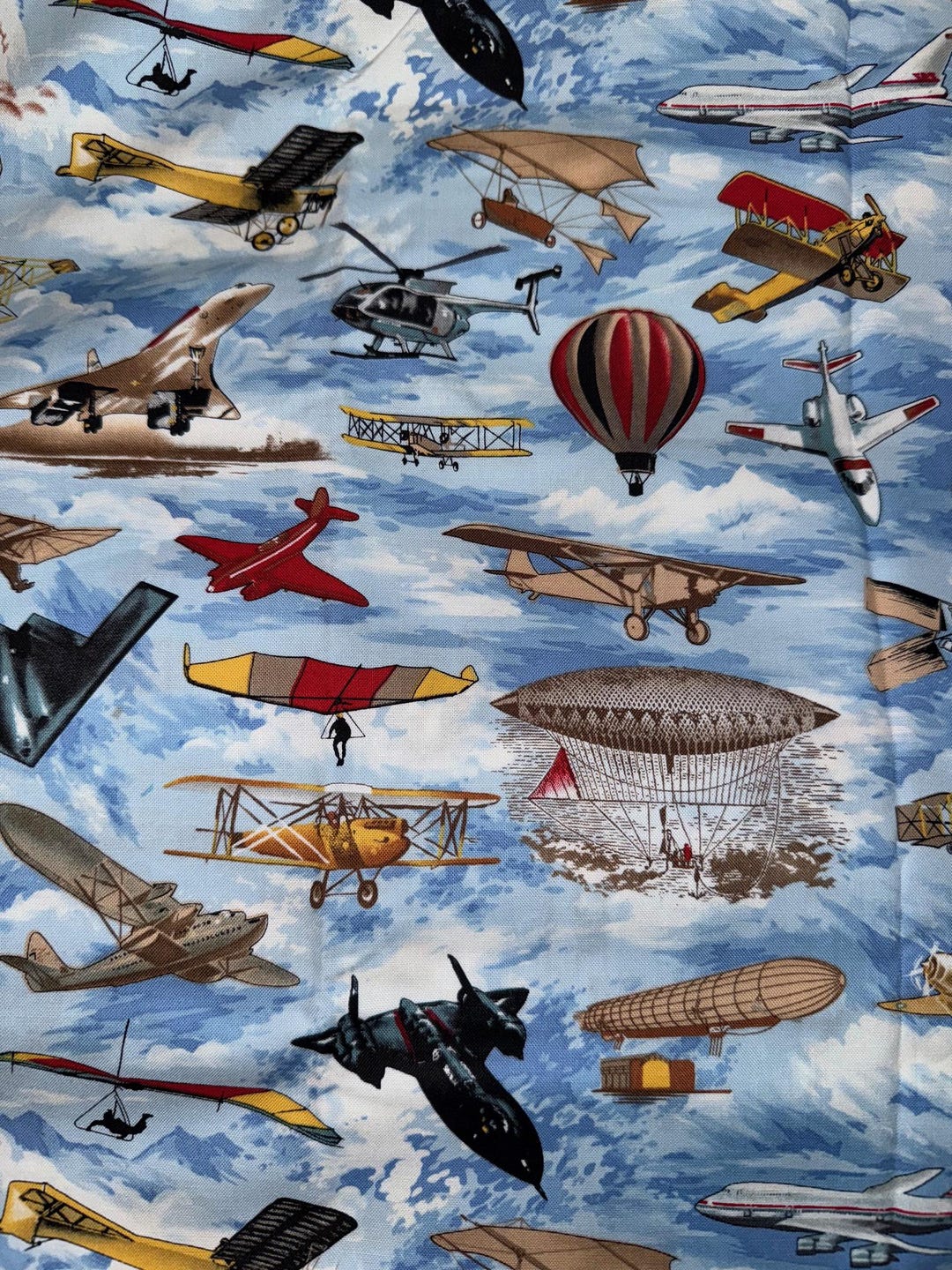 1 Yard 13" Aircraft Air Balloons Airplanes Space Shuttles Monoplanes ...