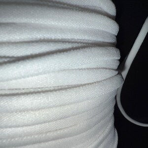 10 Cream OR White Flat Cord Cording Strap String Ties Corset 3/16" Wide ...