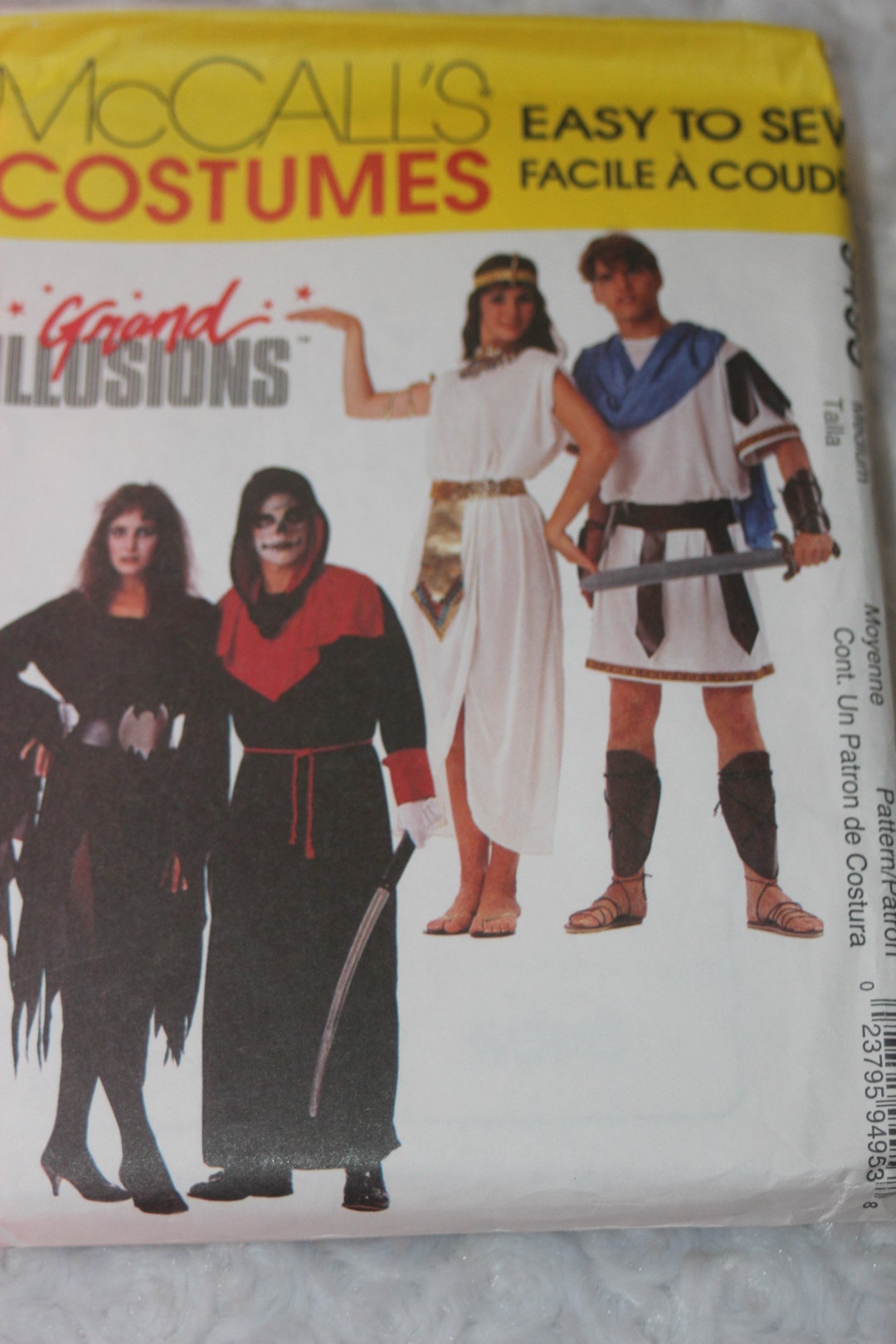 UNCUT Mccalls 9495 Halloween Costume Sewing Pattern Altura and Skulltar ...