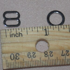 3 Dozen (36 Pieces - 18 Pair) SILVER Metal Bra Strap Adjuster Tri Glide ...