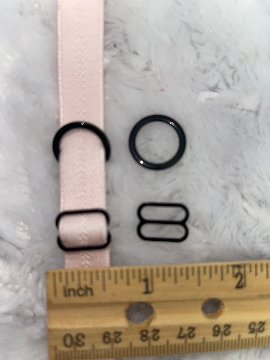 18 Sets (36 Pieces) BLACK or OFF WHITE Metal Bra Strap Adjuster Tri ...