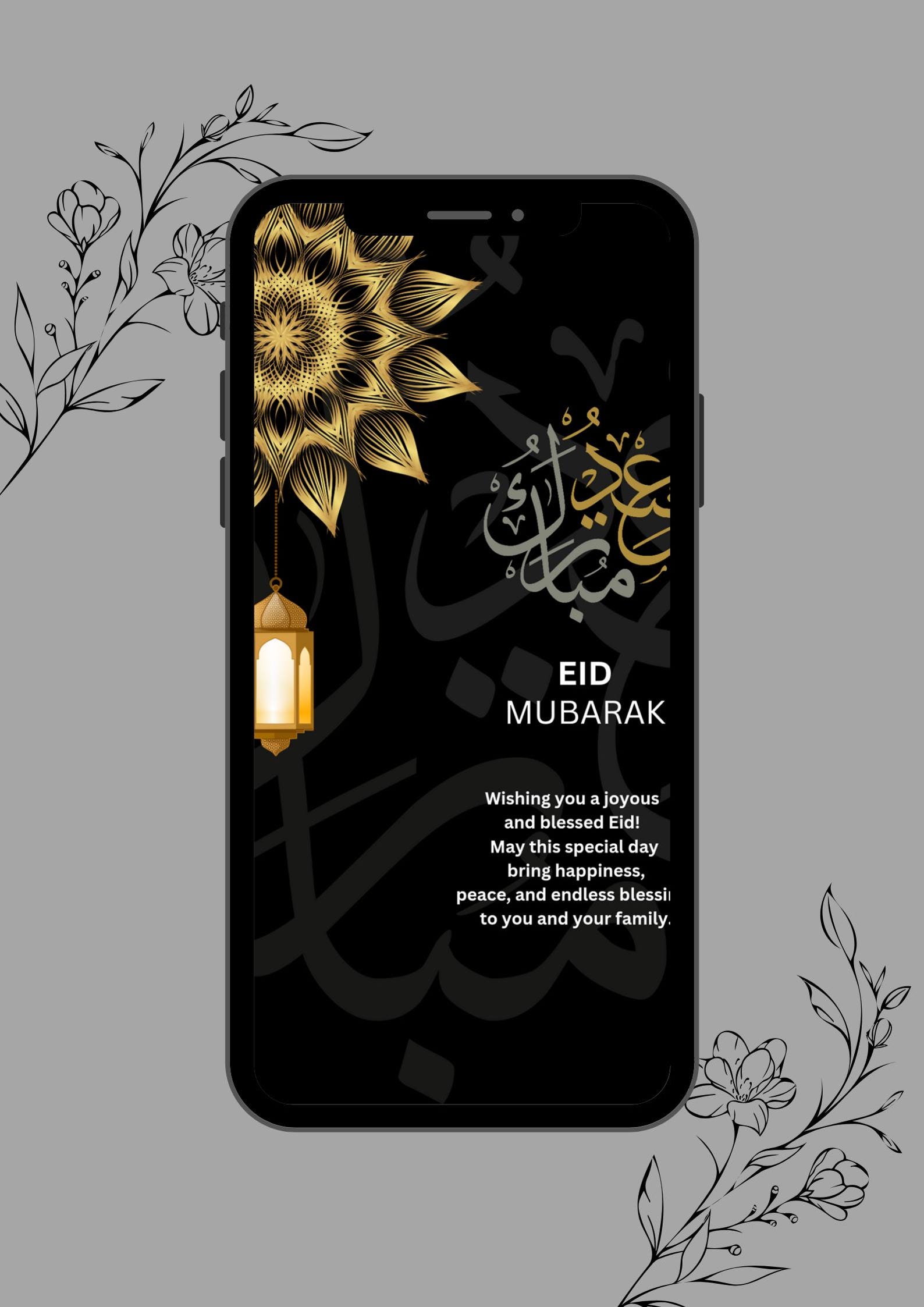 Editable Eid Mubarak Animated Greeting Bundle | 2 Exclusive Designs ...