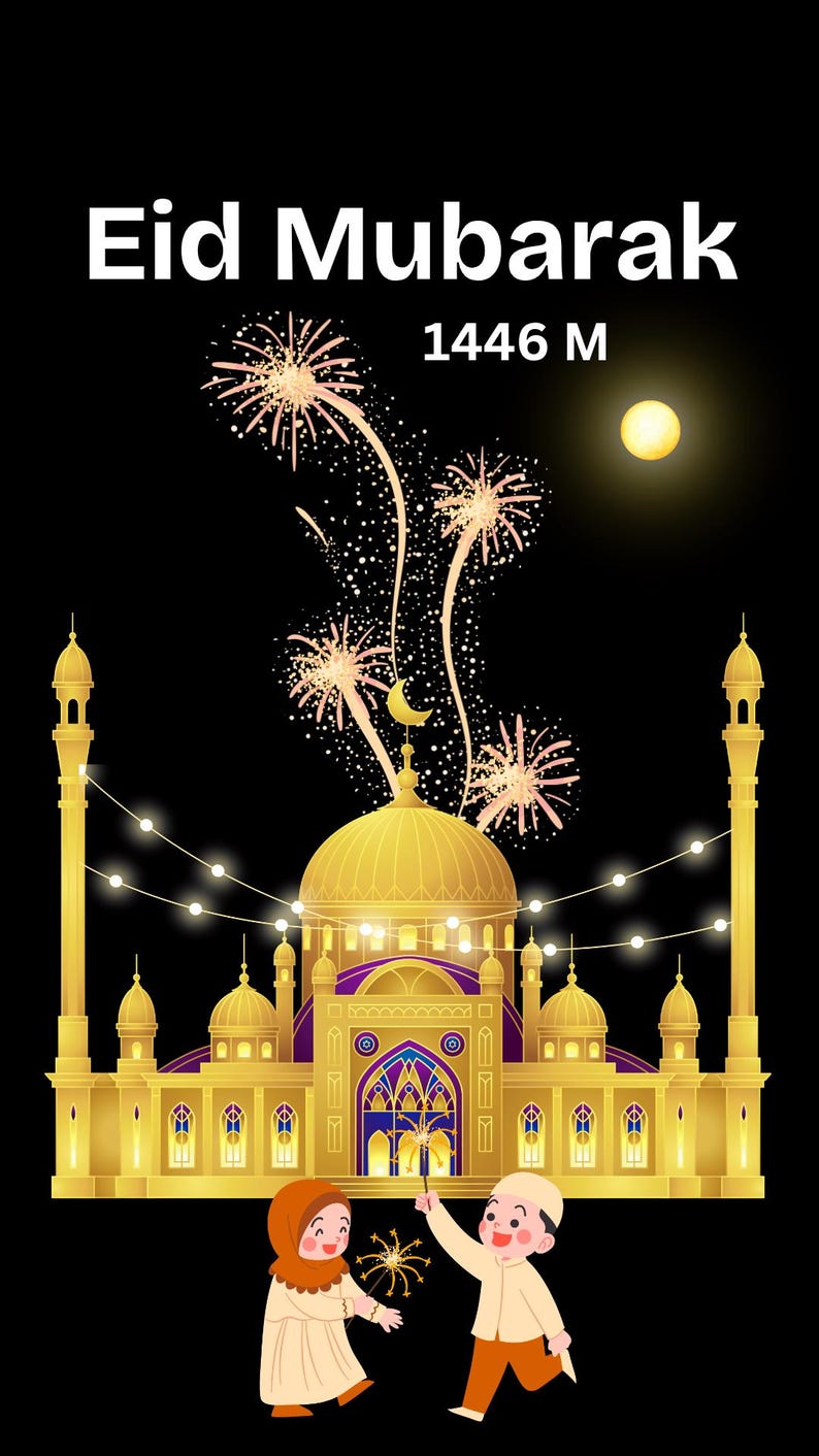 Editable Eid Mubarak Animated Greeting Bundle | 3 Exclusive Designs ...