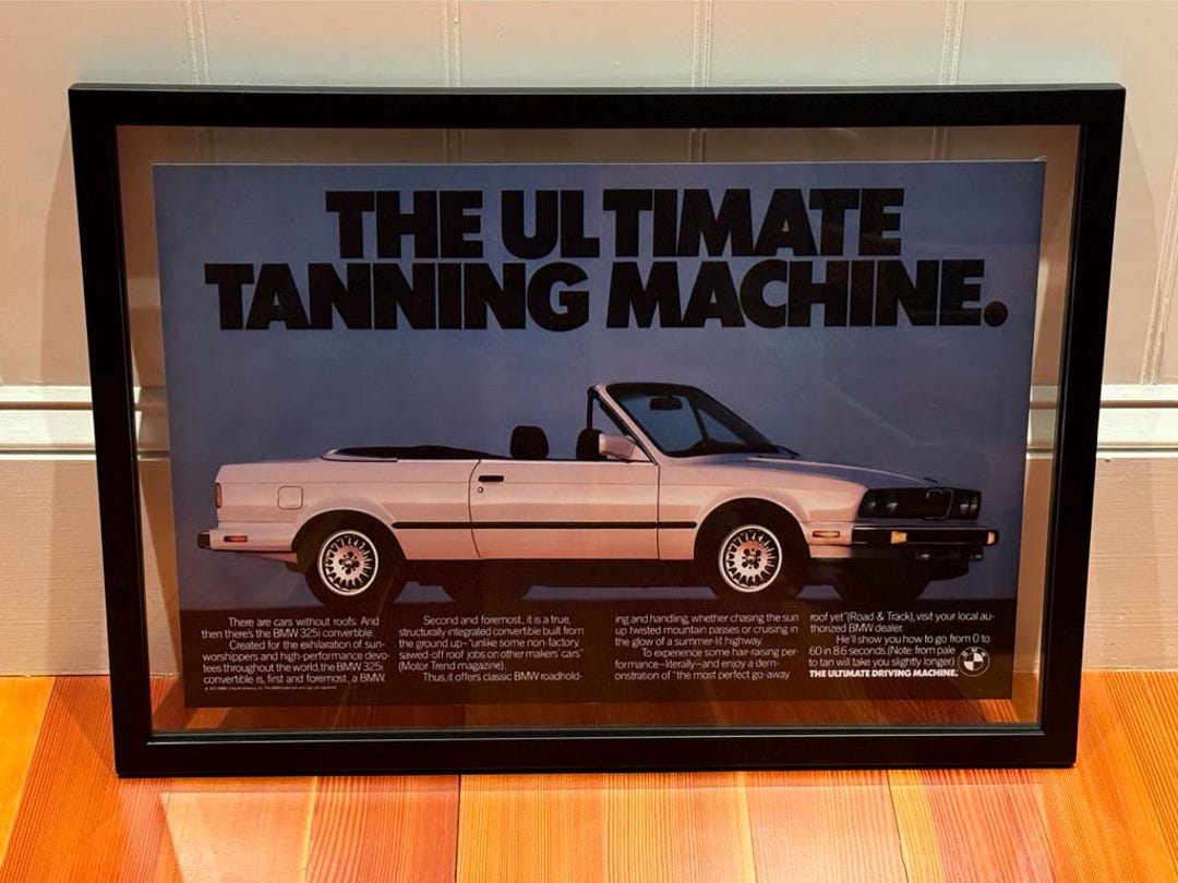 Enlarged BMW E30 325i Convertible "the Ultimate Tanning Machine ...