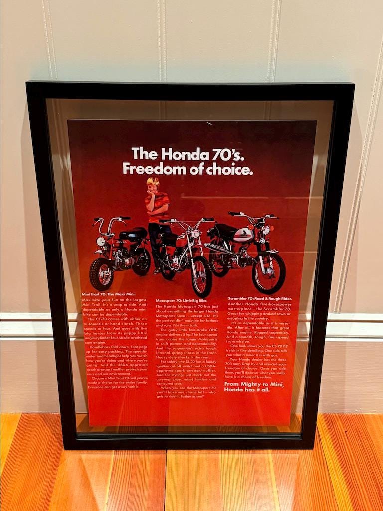 Enlarged Honda CT70 Cl70 Sl90 Mini Trail "freedom of Choice ...