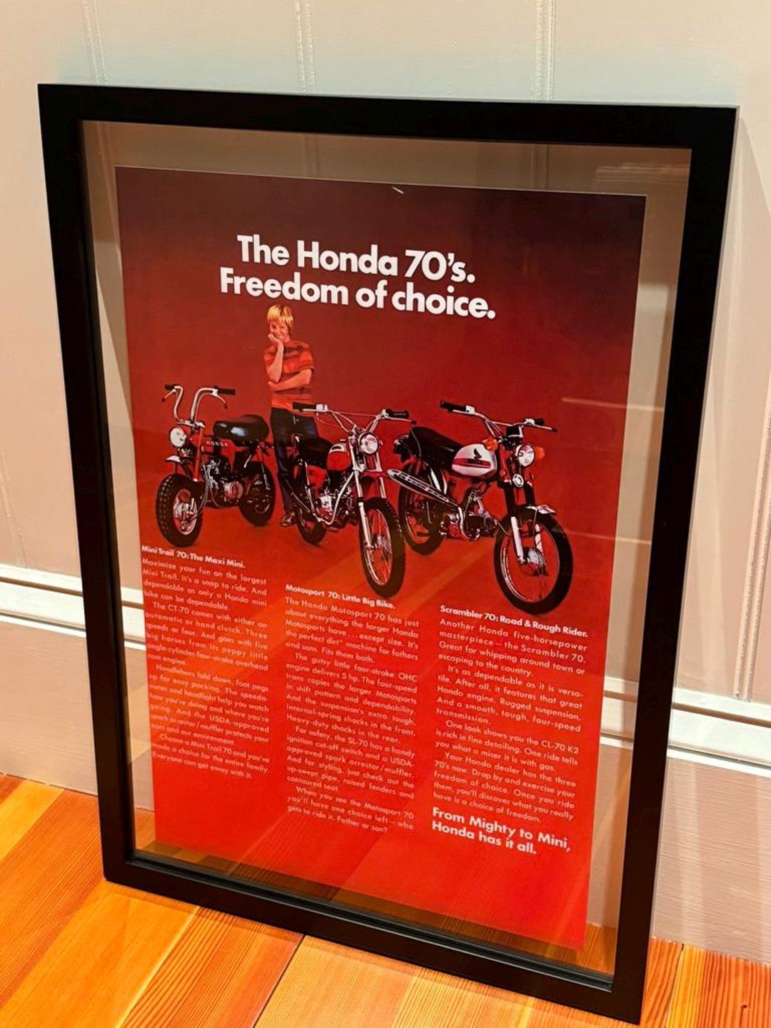 Enlarged Honda CT70 Cl70 Sl90 Mini Trail "freedom of Choice ...