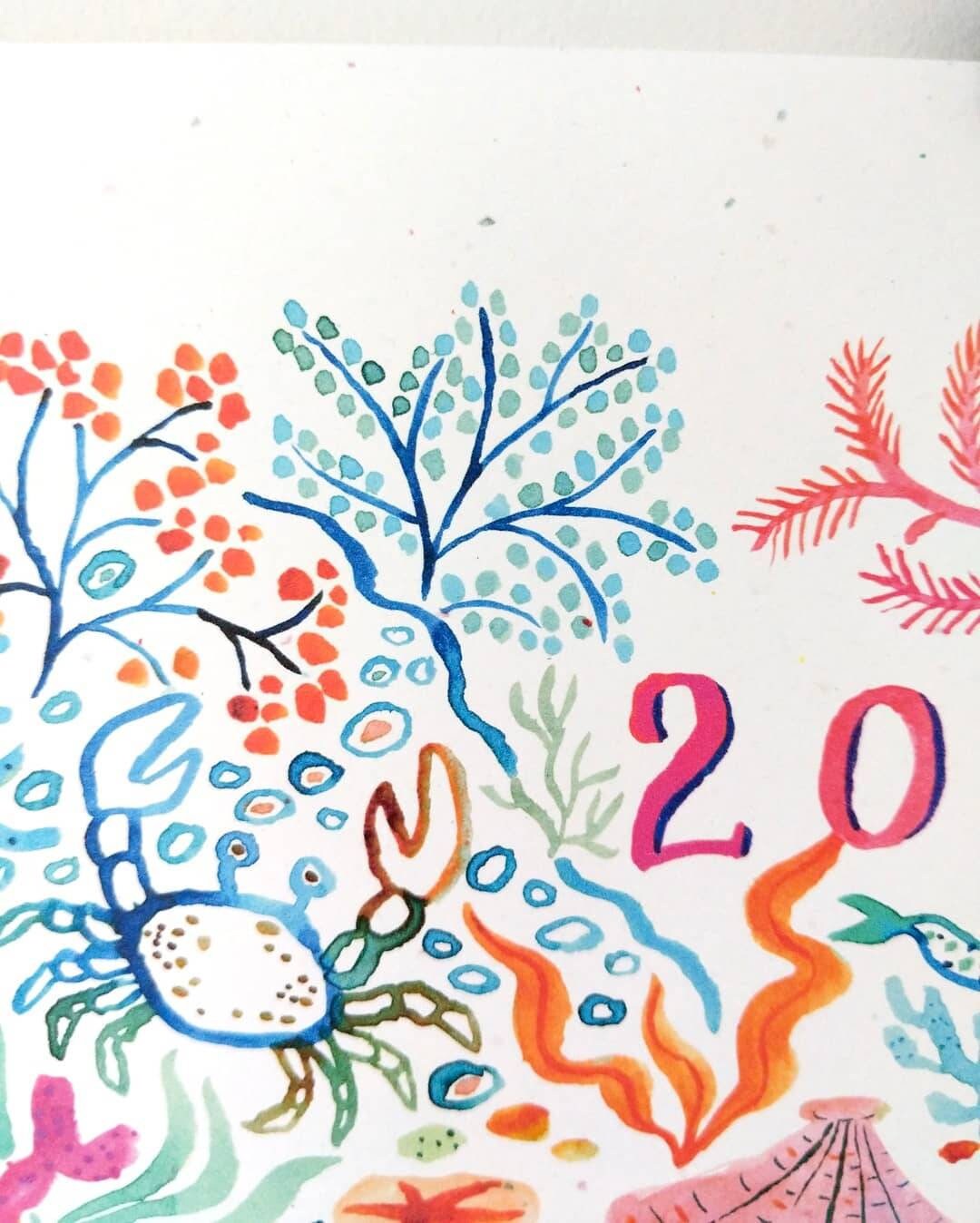 2020 Sea Life Calendar - Etsy