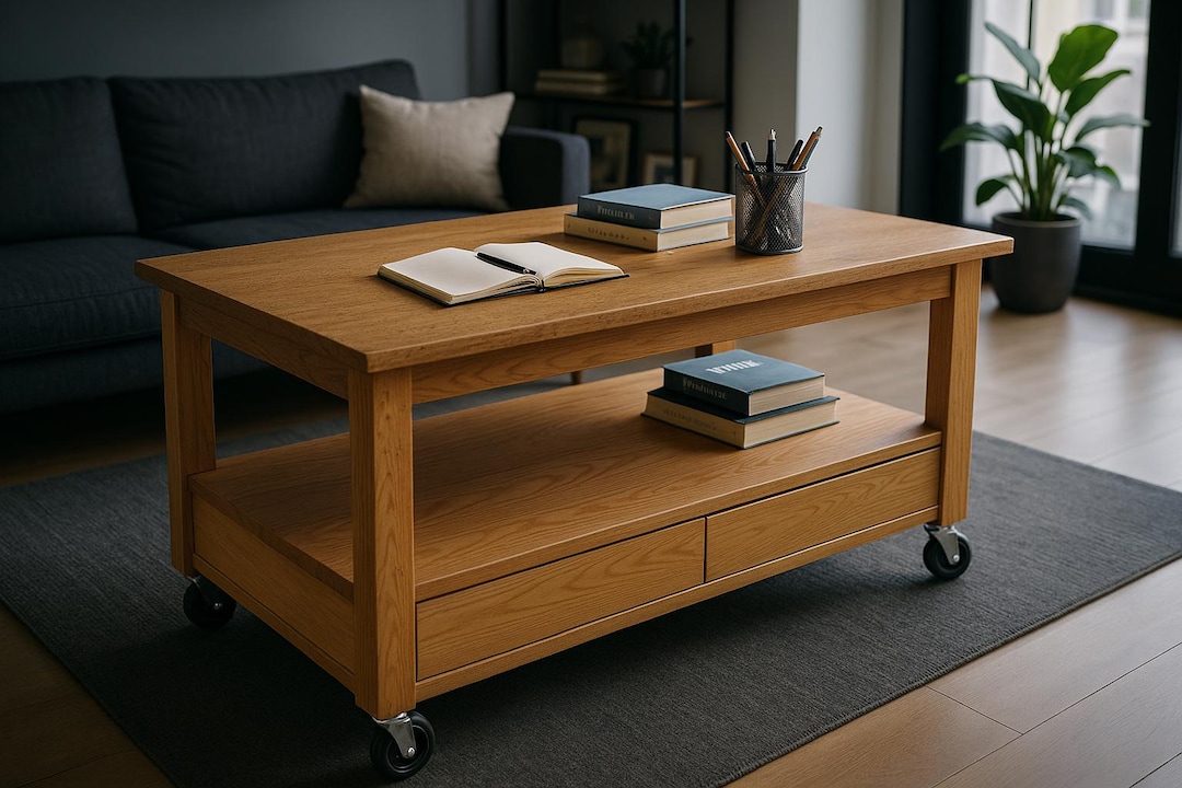 Mobile Workbench DIY Plan: Rolling Work Station Table Blueprint (PDF ...