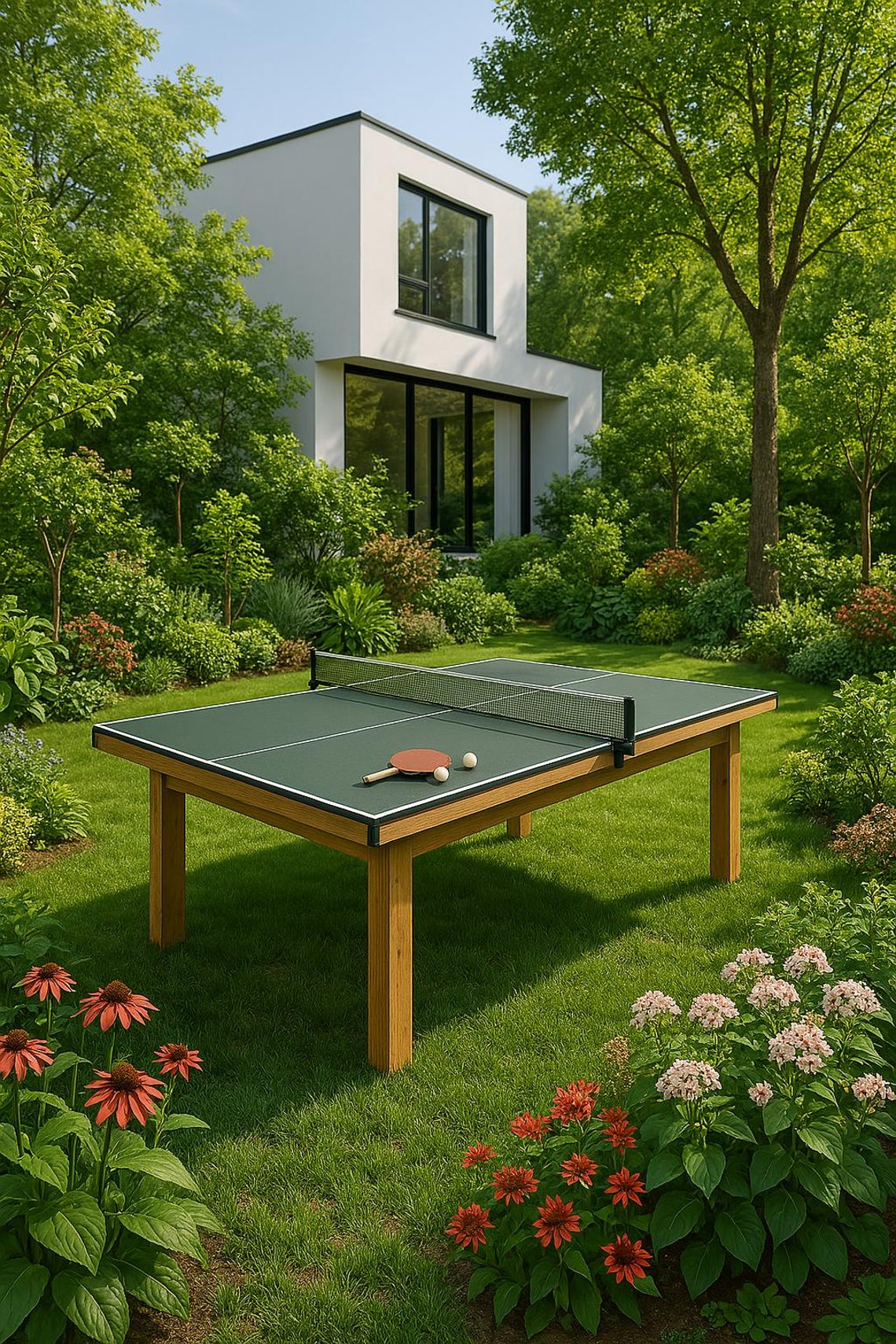 DIY Outdoor Ping Pong Table, Outdoor Ping Pong Table, Woodworking ...