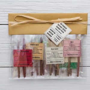 Incense Stick Sample Pack - All Natural Organic Vegan Herbal Incense ...