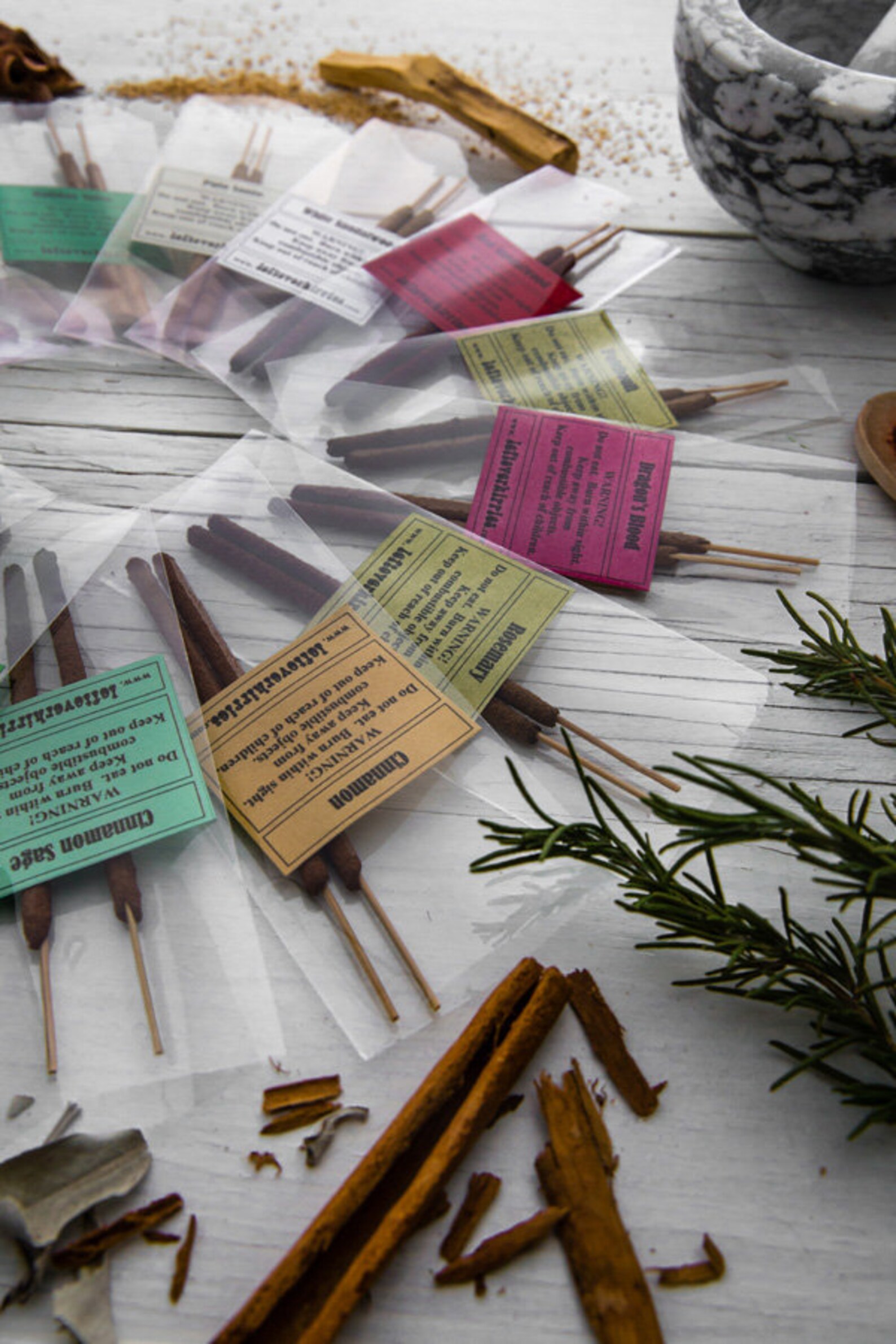 Incense Sample Pack - All-natural, Organic, Vegan, Herbal, Hand-rolled ...