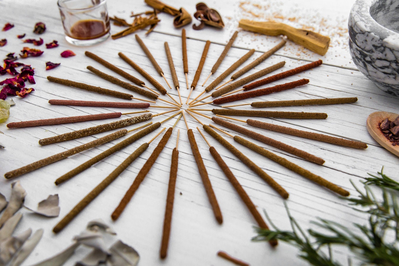 Incense Sample Pack - All-natural, Organic, Vegan, Herbal, Hand-rolled ...