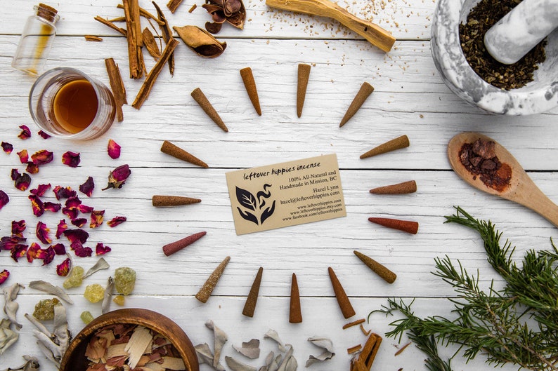 Incense Sample Pack - All Natural Hand Rolled Incense Cones - 21 Scents ...