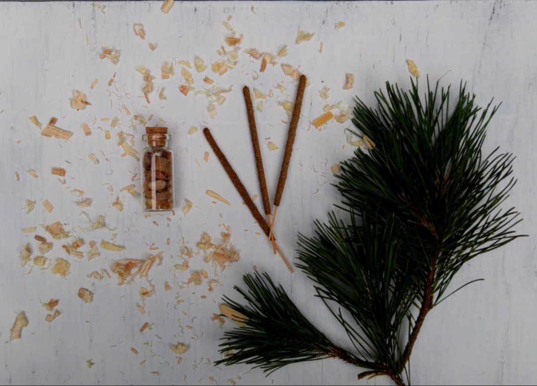 3 Pine Incense Sticks- All Natural, Traditional, Artisan-rolled ...
