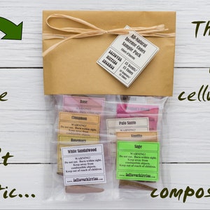 Incense Sample Pack - All Natural Hand Rolled Incense Cones - 21 Scents ...