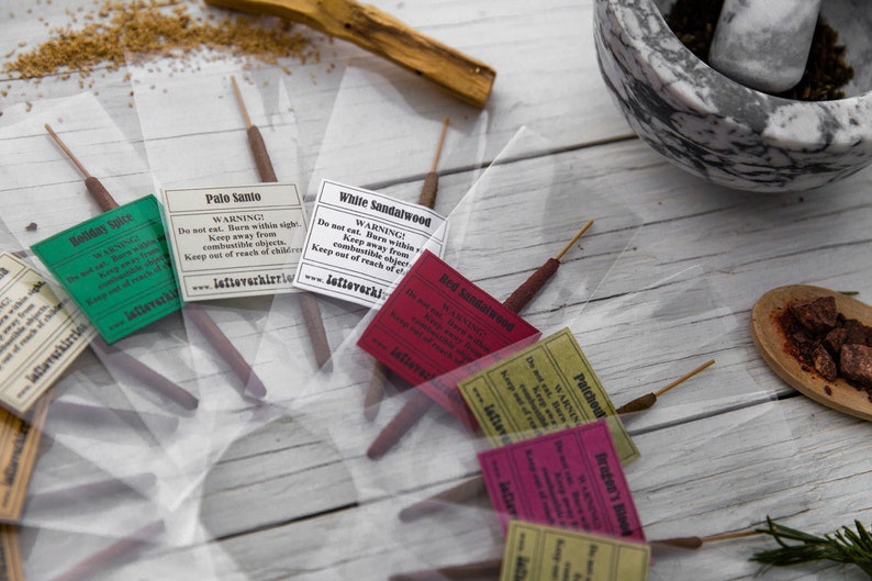 Incense Stick Sample Pack All Natural Organic Vegan Herbal | Etsy