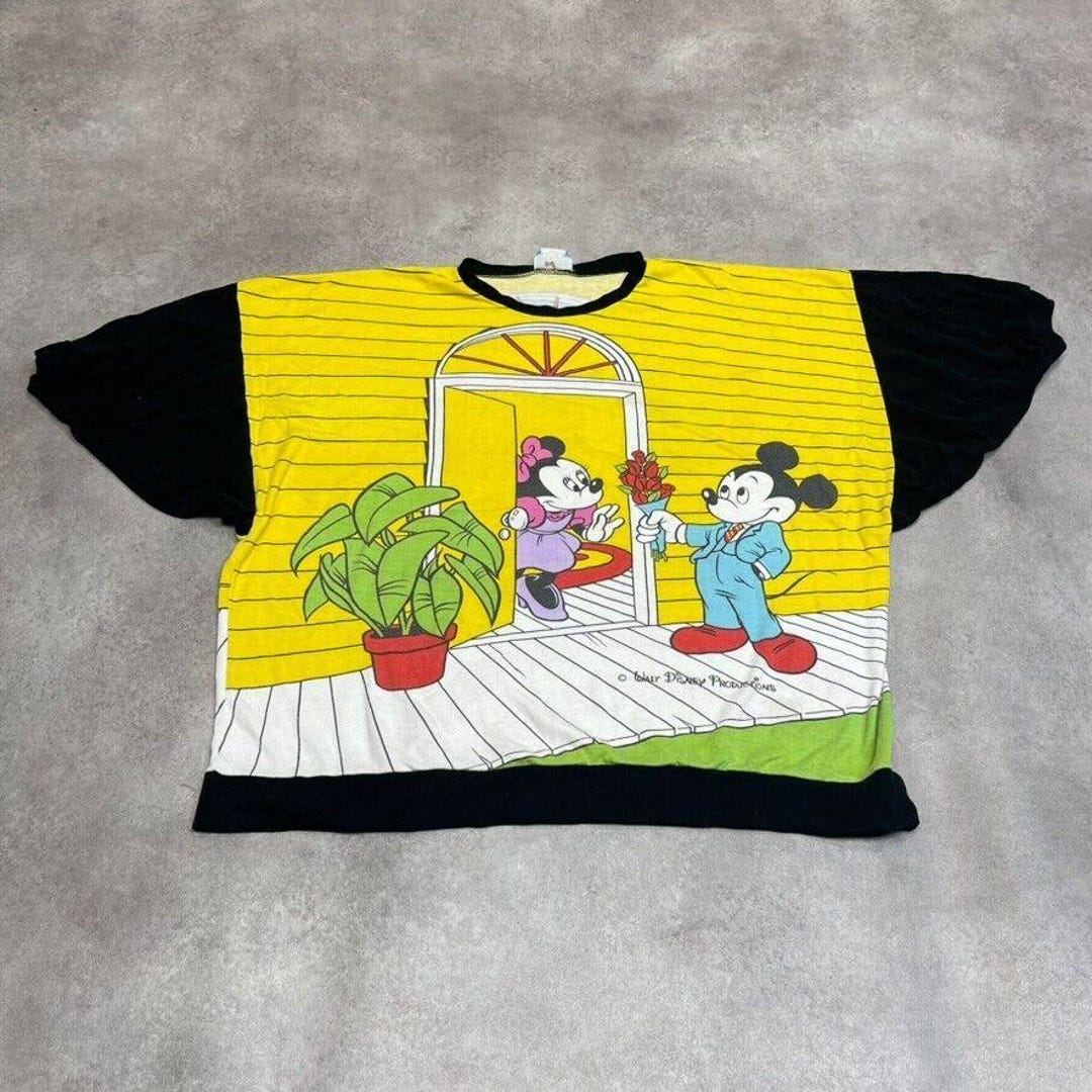 Mickey & Minnie Mouse Sunday Comics T-shirt Mens 2XL Vintage Graphic ...