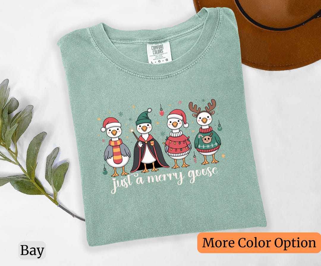 Comfort Colors® Silly Goose Wizard Christmas Shirt, Magical Holiday ...