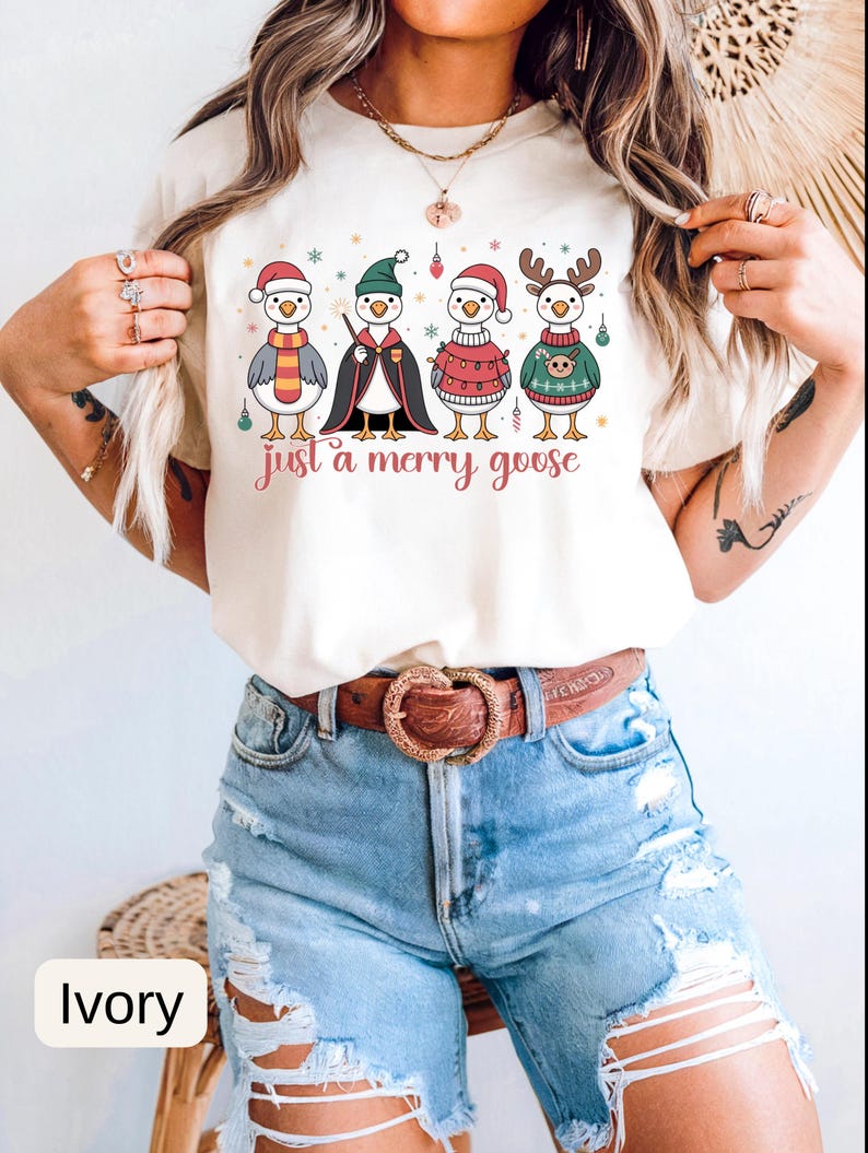 Comfort Colors® Silly Goose Wizard Christmas Shirt, Magical Holiday ...