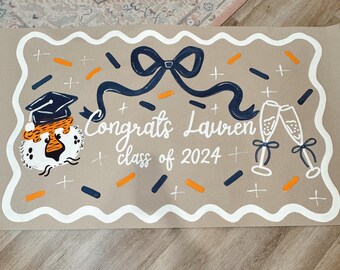 Graduation Banner| Kraft Paper Banner | Custom | Hand Painted | Party ...