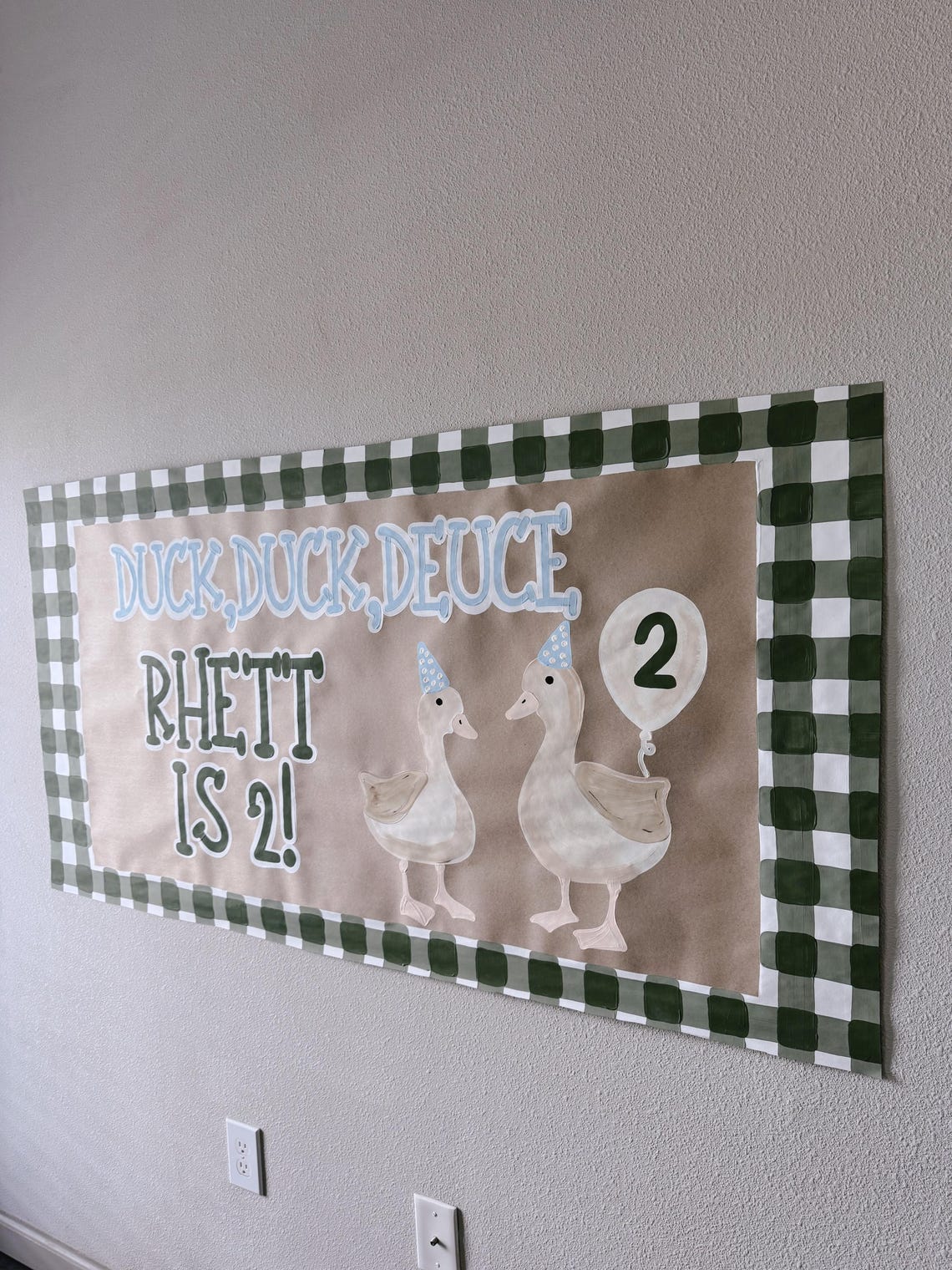 Duck, Duck, Deuce Birthday Banner - Etsy