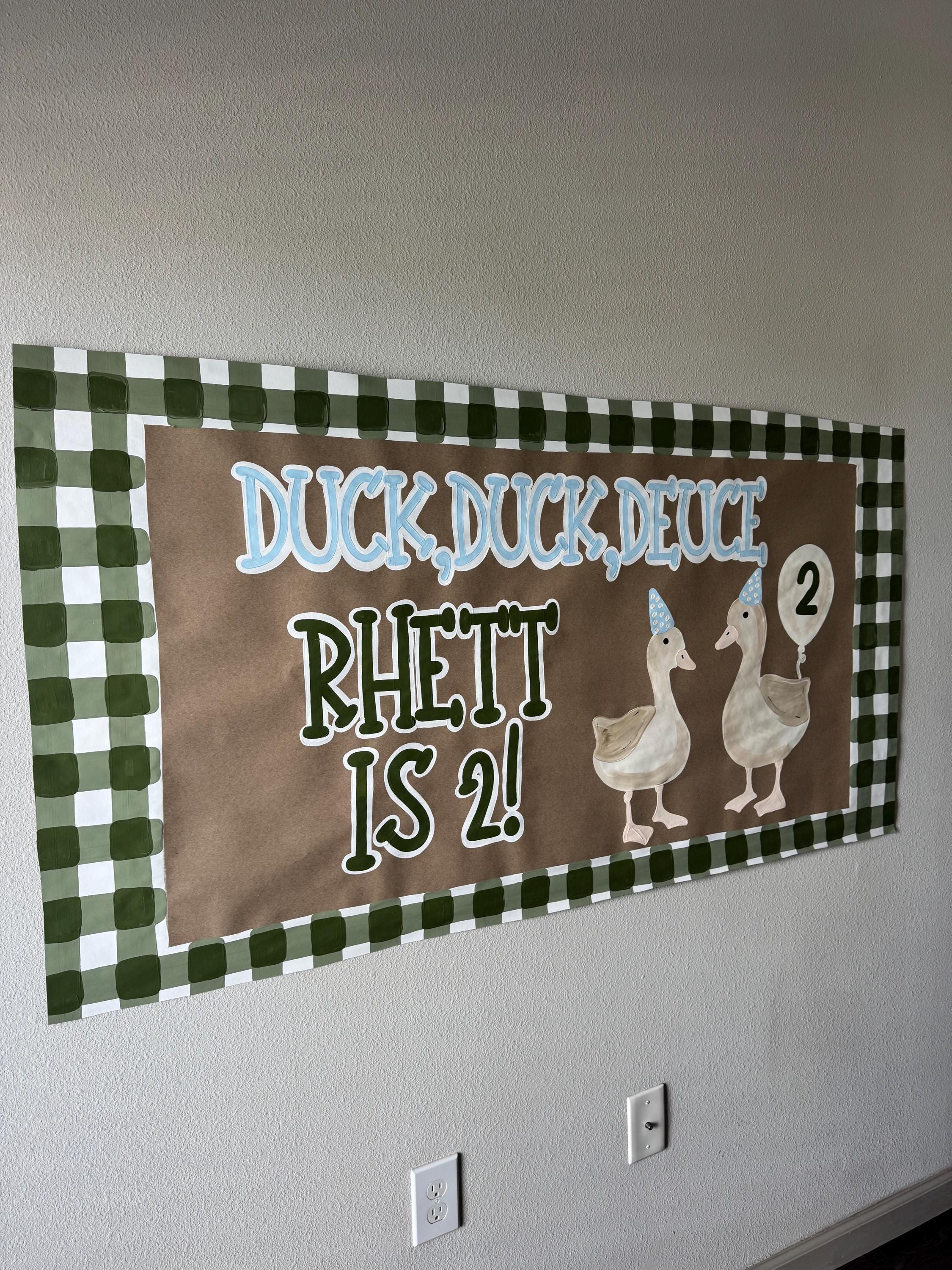 Duck, Duck, Deuce Birthday Banner - Etsy