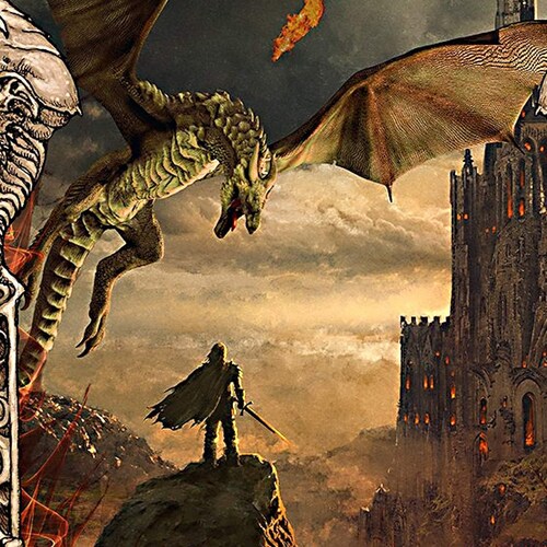 Celtic Red Dragon Panel in the Beginning Jason Yenter 1 - Etsy