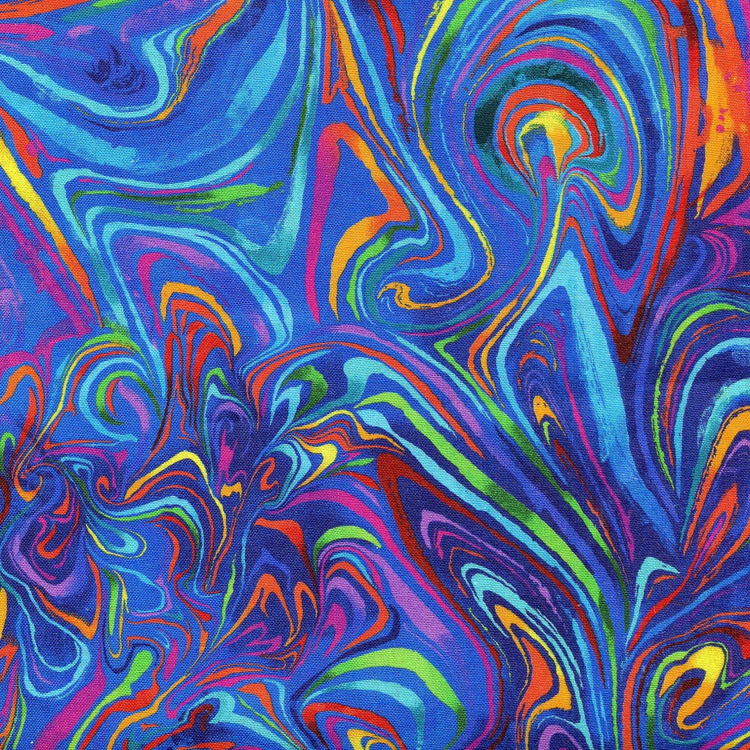 Crazy Swirl Digital - Chong-a Hwang - Timeless Treasures - Yardage and ...