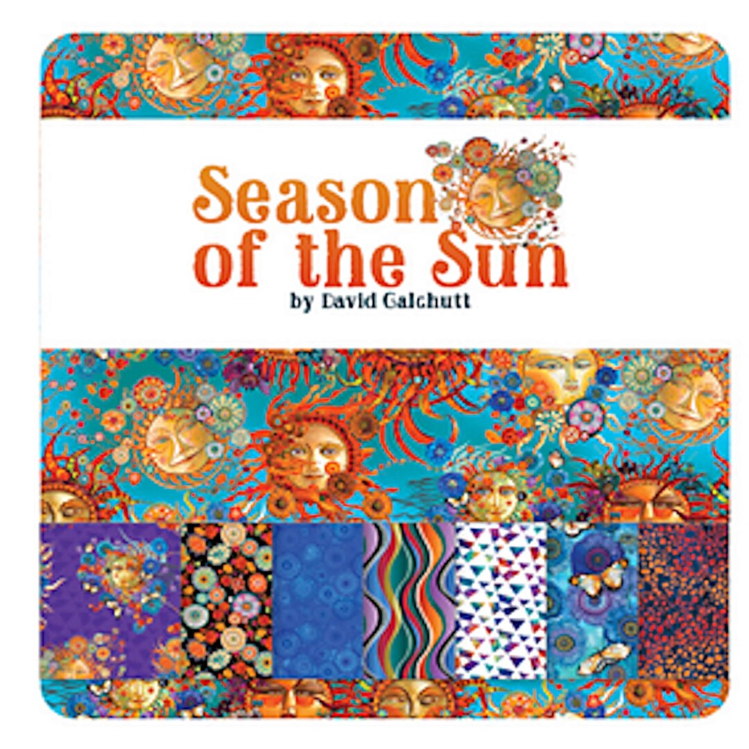 New Season of the Sun Benartex Pre-cut 40 Strips 2.5 X 42 Jelly Rolls ...