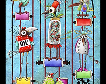 Steampunk Stitchery Fabric - Etsy