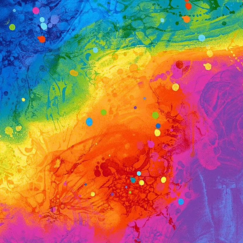 Rainbow Fabric - Etsy UK