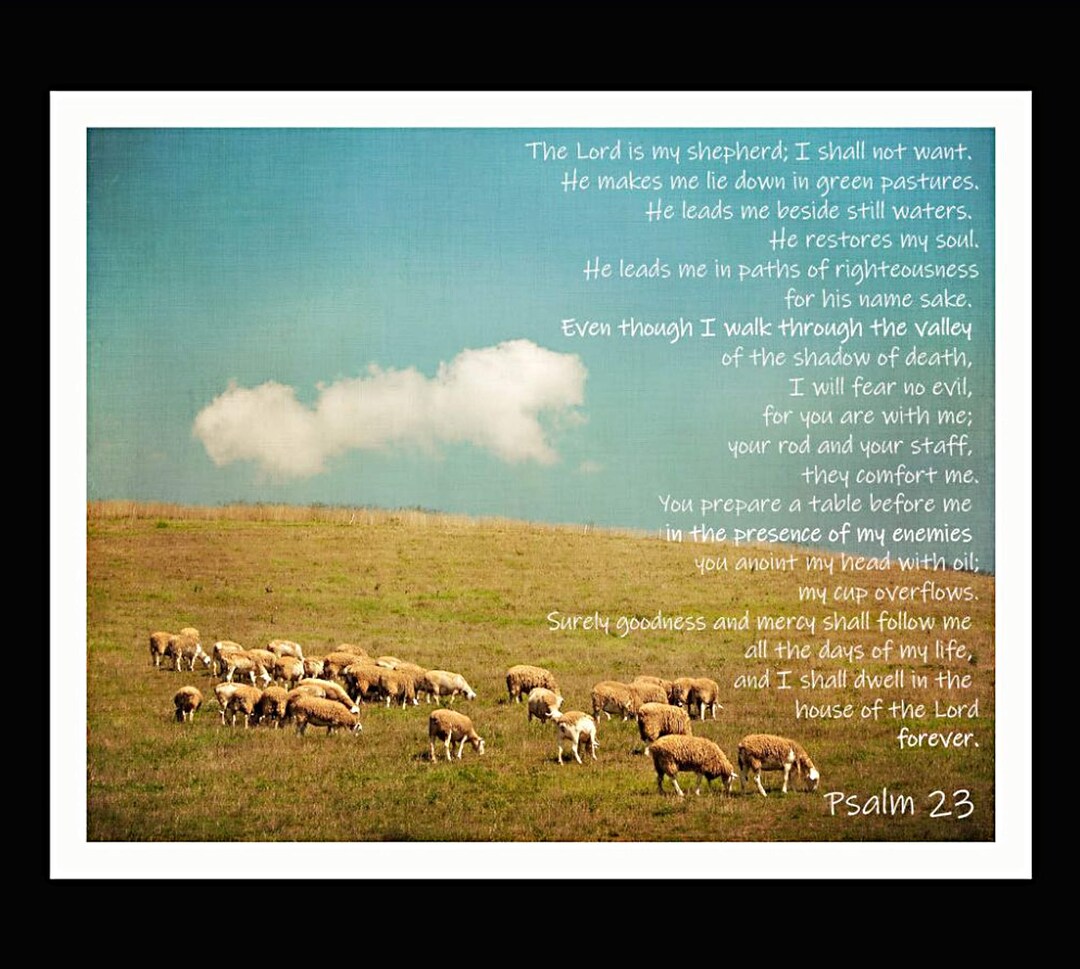 New - Psalm 23 - 1 Yard Panel - More Available - Etsy