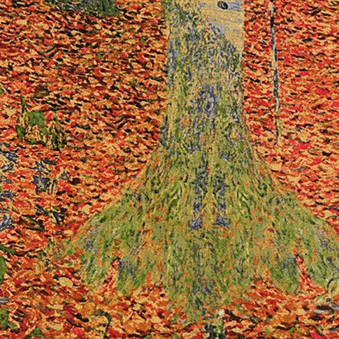 Gustav Klimt Autumn Birch Forest W/metallic Robert Kaufman | Etsy