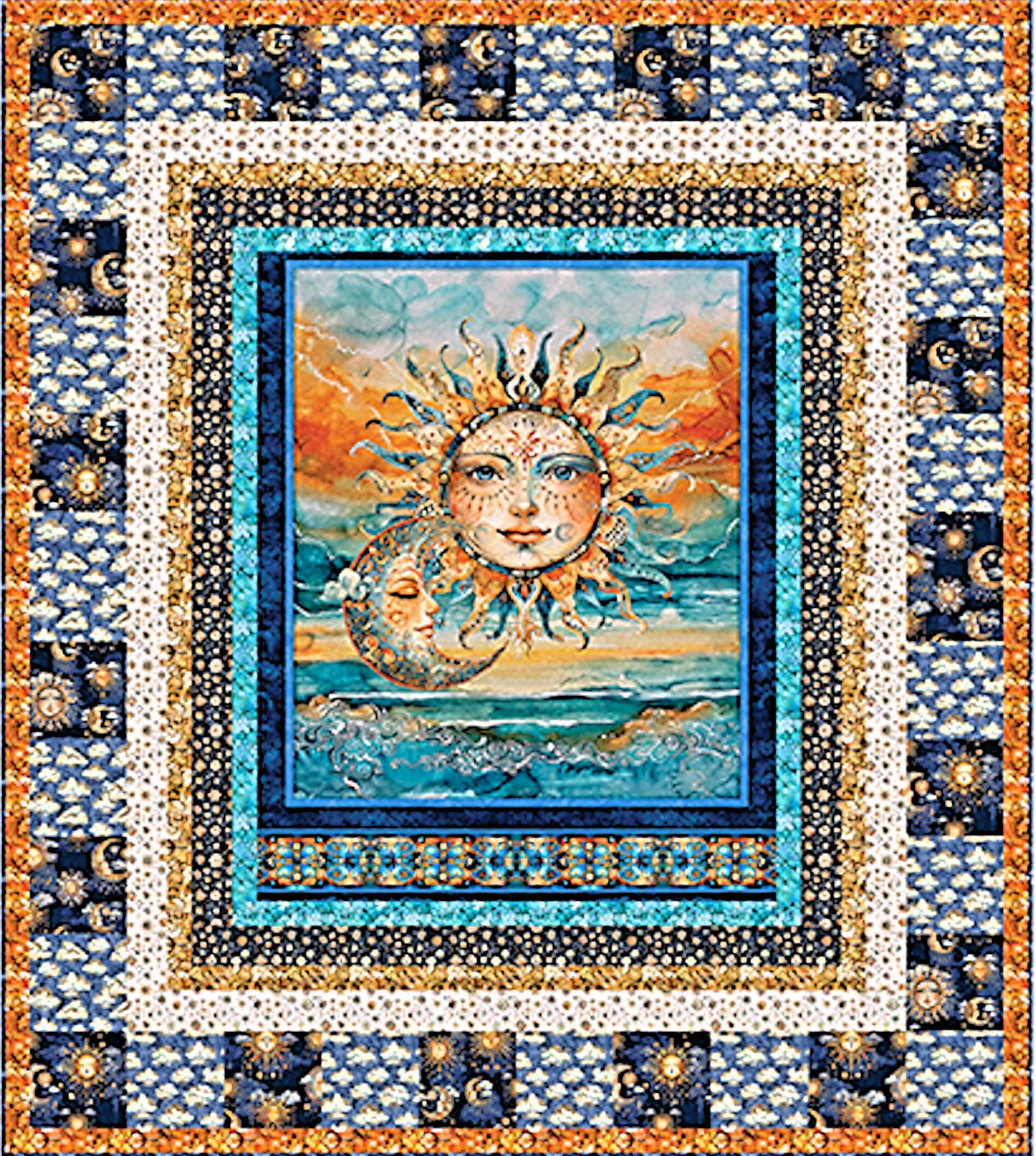New - Bohemian Sunrise - Celestial Patches - Morris Creative Group - QT ...