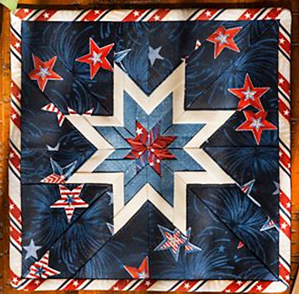 Folded Star Squared Hot Pad - Plum Easy Patterns - Etsy