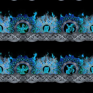 Celtic Blue Fury Dragon Border Stripe - in the Beginning - Jason Yenter ...