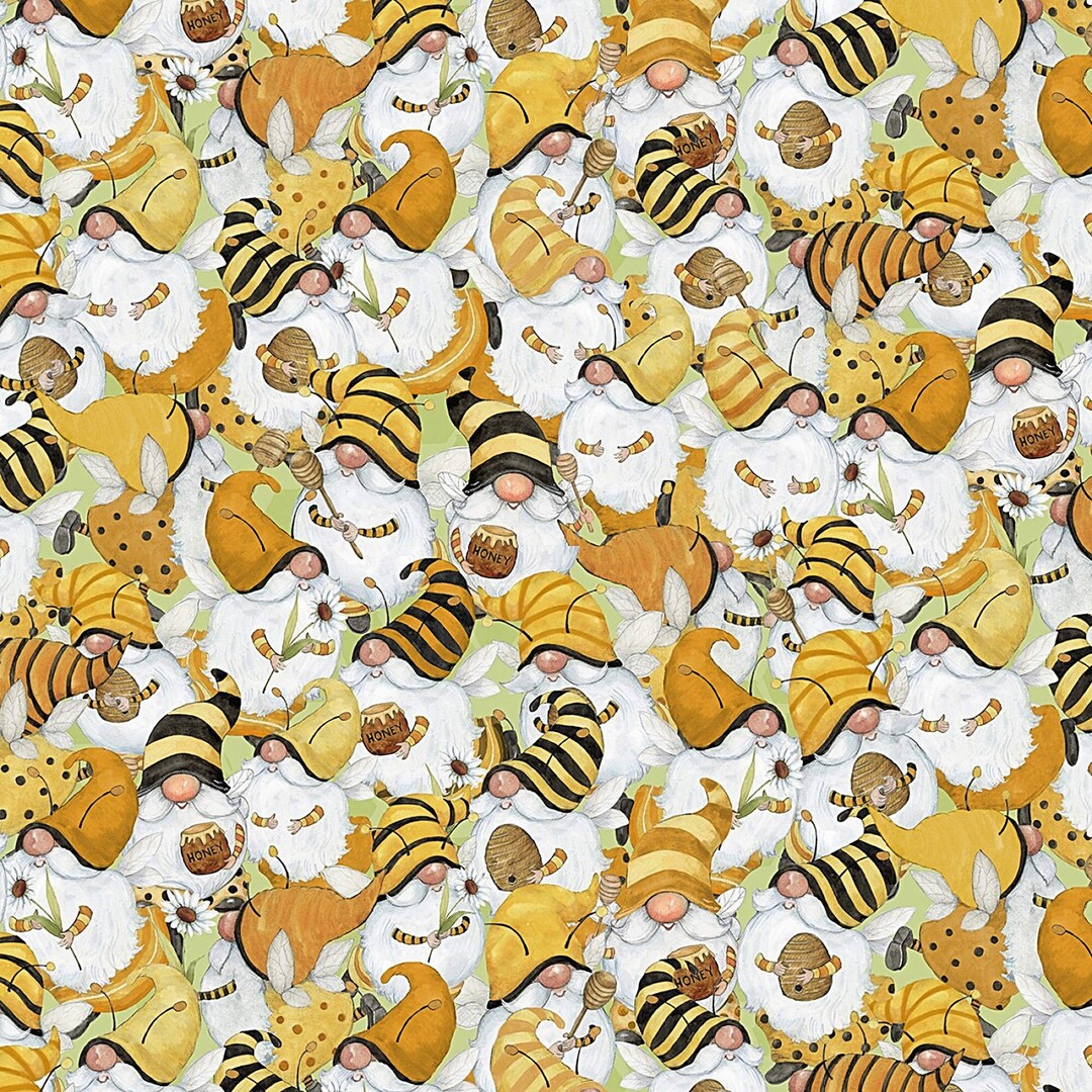 Buzzin' With My Gnome Packed - Susan Winget - Wilmington Fabrics - 1 ...