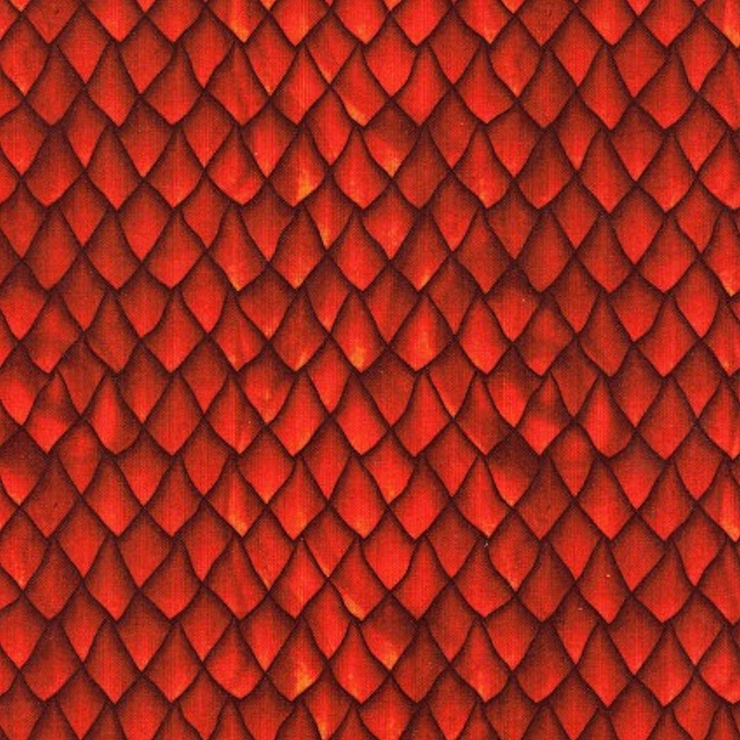 Celtic Red Dragon Scales - in the Beginning - Jason Yenter - 1 Yard ...