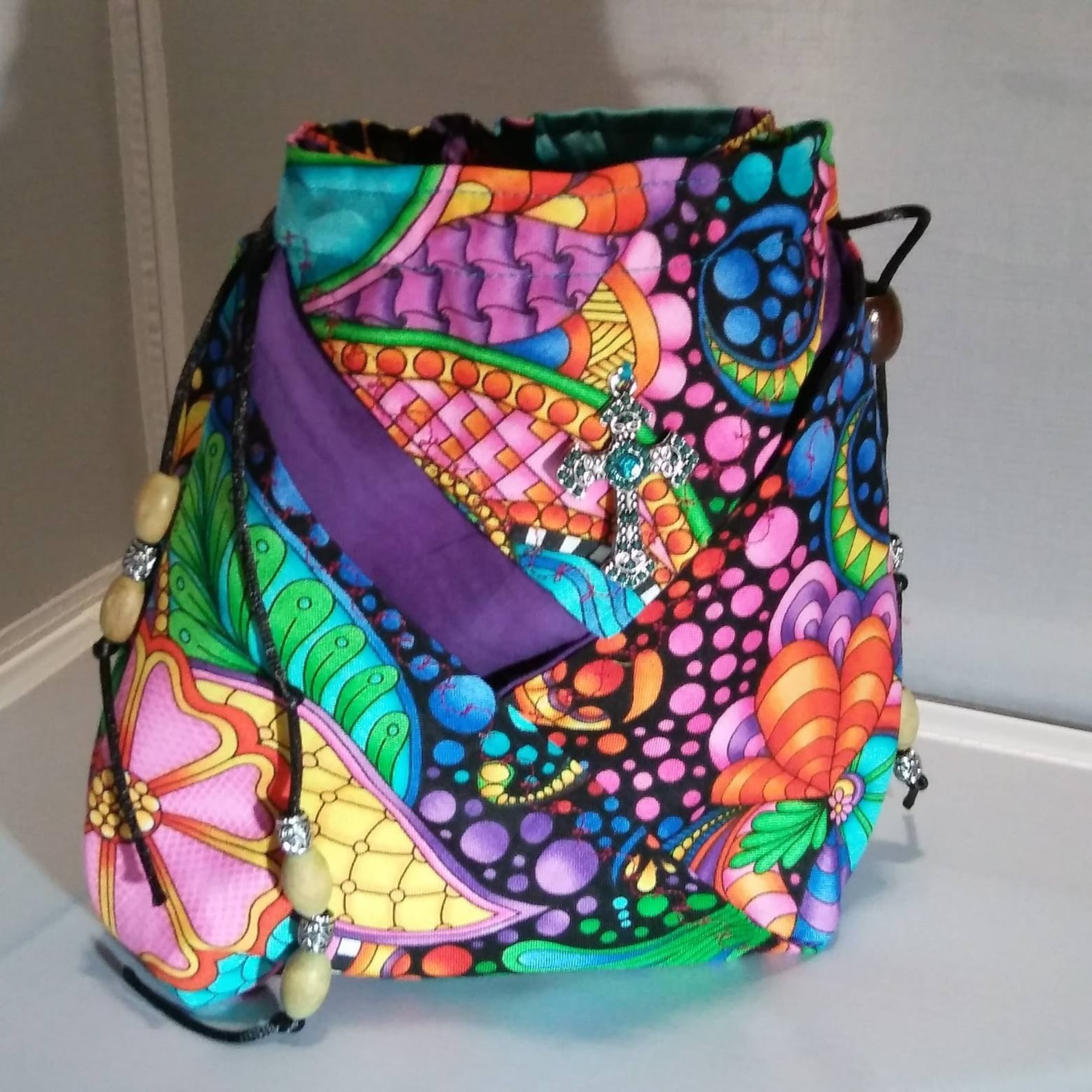 Carnivale Floral Geometric - Debi Payne - Quilting Treasures - 1 Yard ...