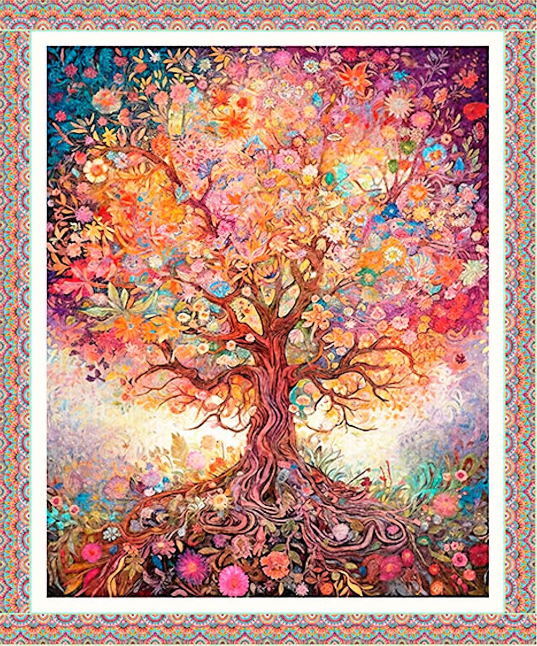 New - Spring Bling Tree Panel - QT Fabrics - 1 Yard Panel - More ...