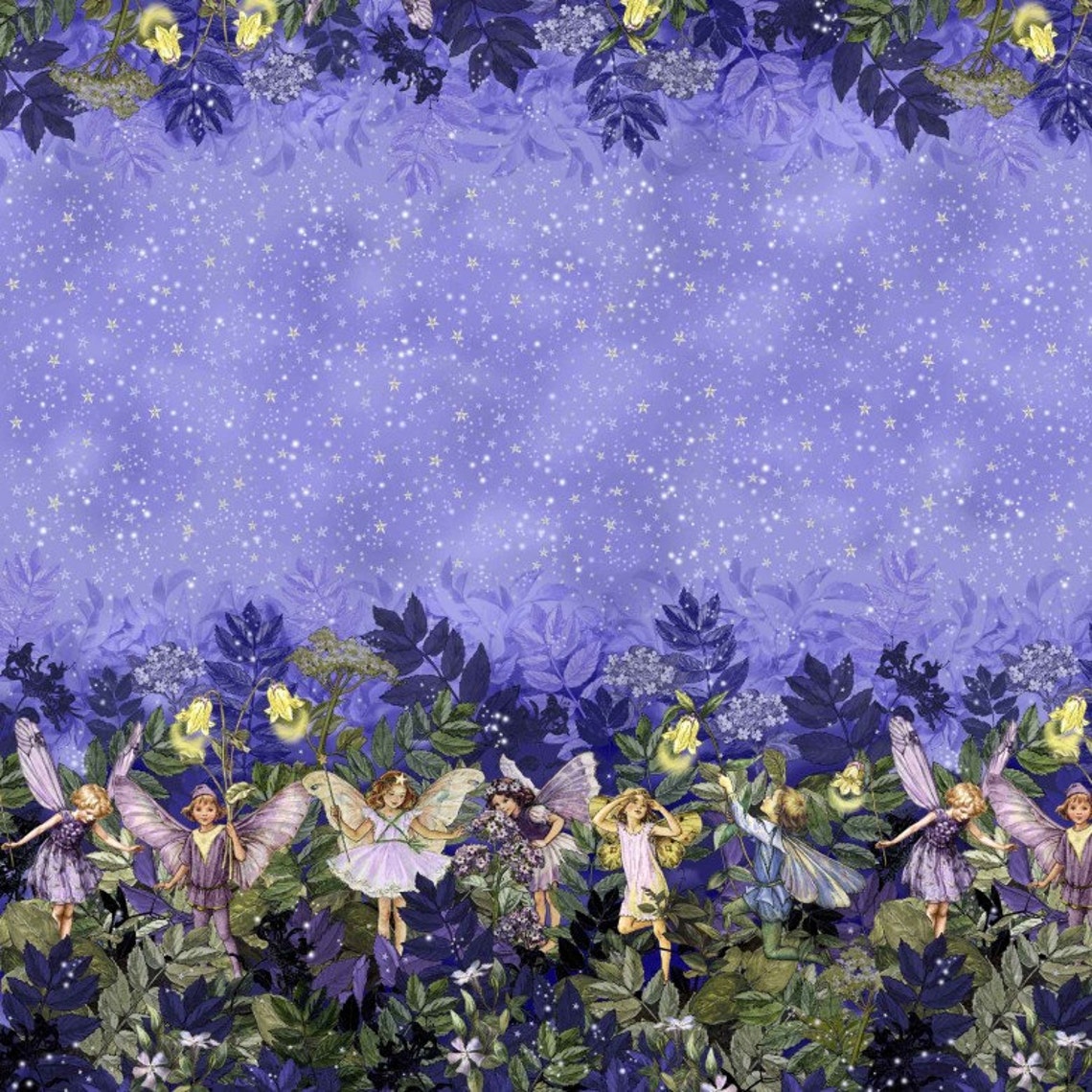 Night Fairies Border - Michael Miller - 1 Yard - More Avilable - Etsy