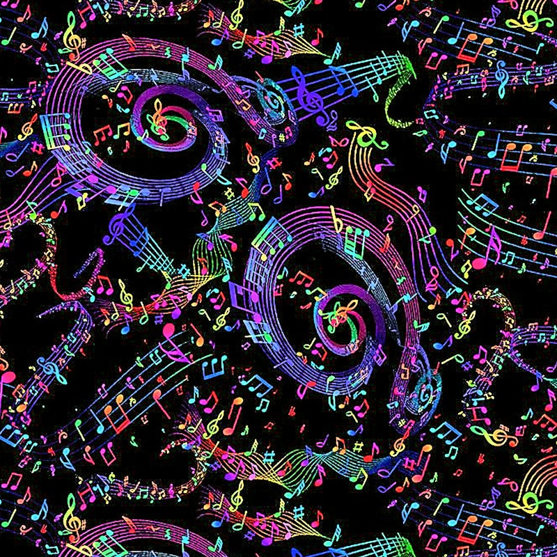 Music Fabric - Etsy