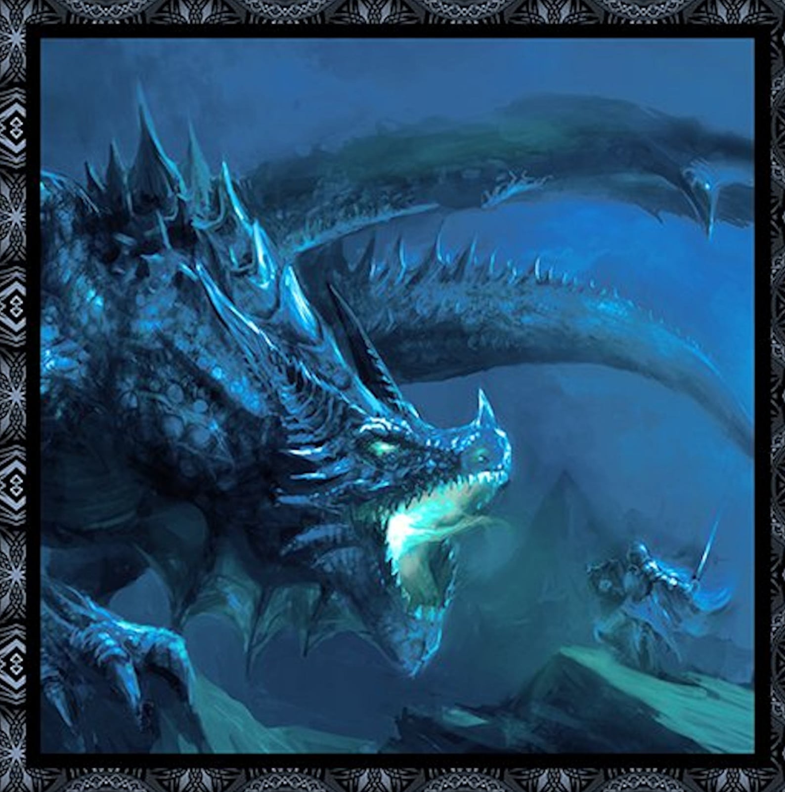 Celtic Blue Fury Dragon Blocks in the Beginning Jason Yenter 1 Yard ...