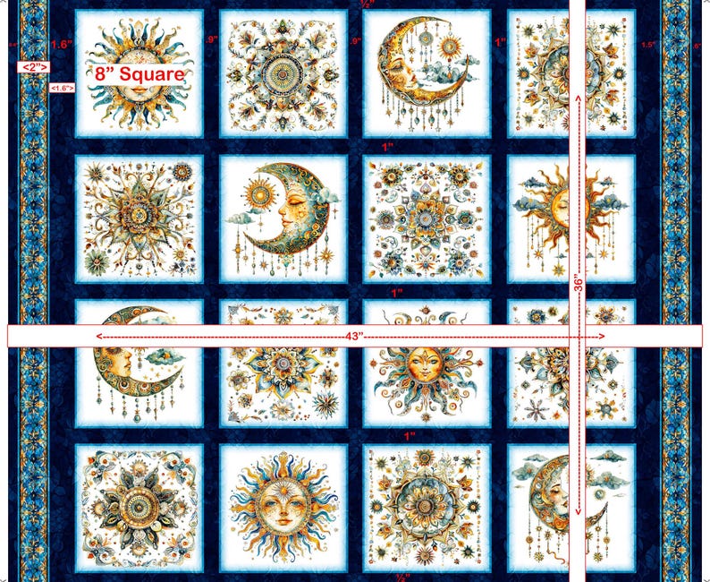 New - Bohemian Sunrise - Celestial Patches - Morris Creative Group - QT ...